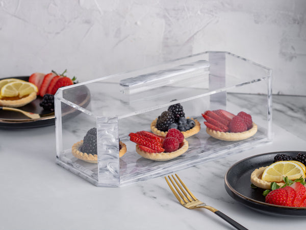 Simanim Tray & Honey Jar - Honeycomb, Silver – Feldart Israel
